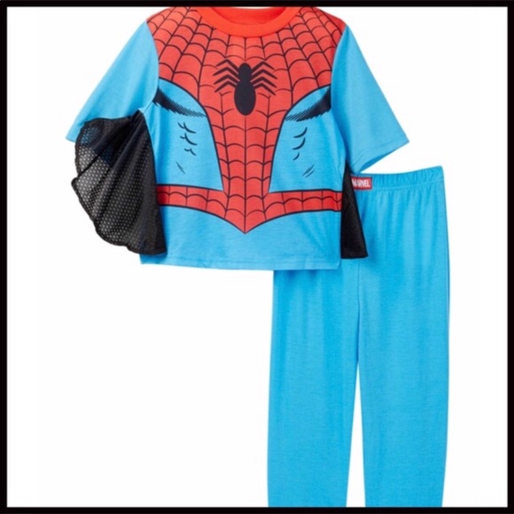 Marvel | Pajamas | Spider Man Super Hero Pjs Set | Poshmark